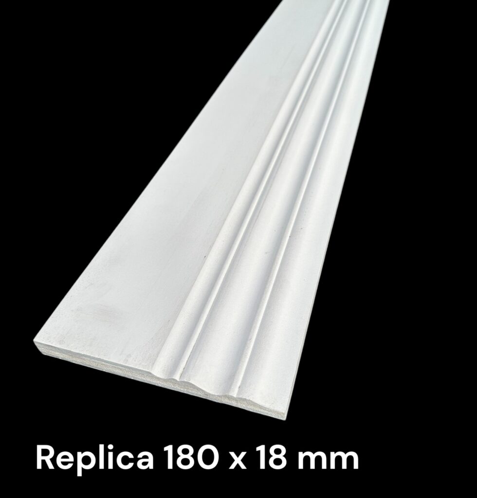 PRIMED MDF - Replica Profile Various Dimensions 5.4 metres | Tile Importer Timber Merchant