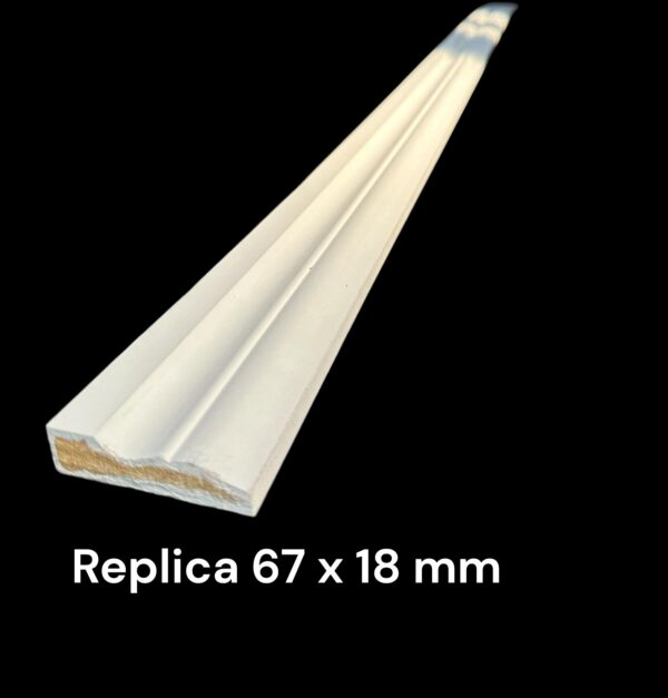 PRIMED MDF - Replica Profile Various Dimensions 5.4 metres | Tile Importer Timber Merchant