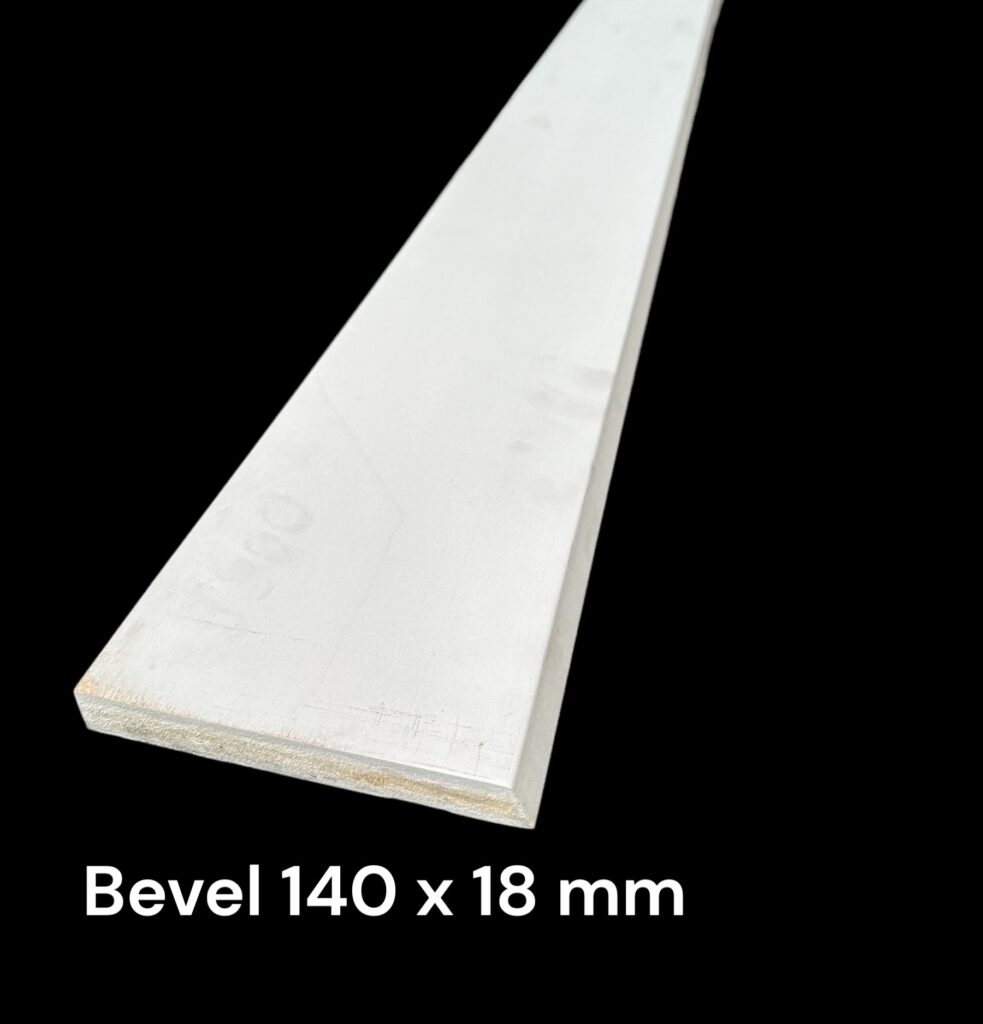 PRIMED MDF - Bevel Profile Various Dimensions - 5.4 metres | Tile Importer Timber Merchant