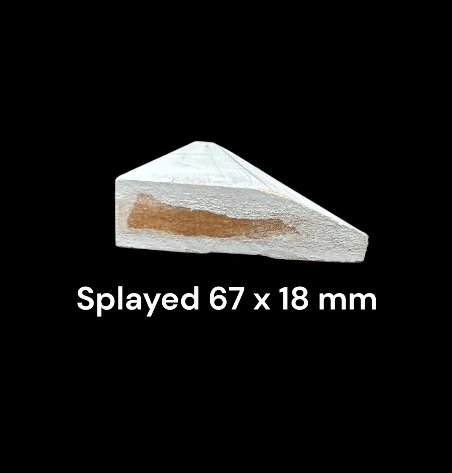 PRIMED MDF - Half Splayed Profile Various Dimensions - 5.4 metres ...