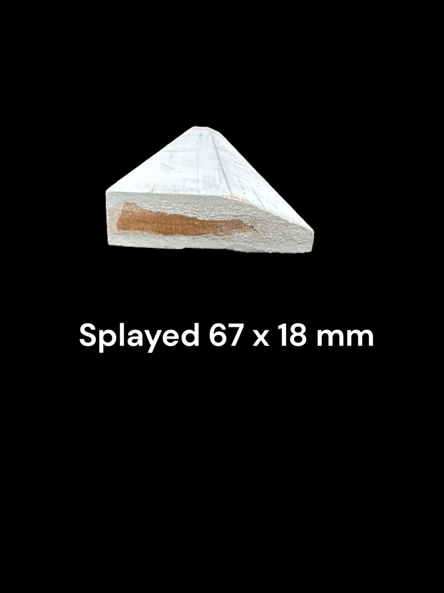 PRIMED MDF - Half Splayed Profile Various Dimensions - 5.4 metres ...