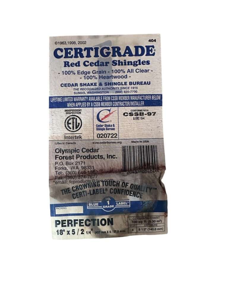Shingles Western Red Cedar, Blue Label Pack 2.3m2 | Tile Importer ...