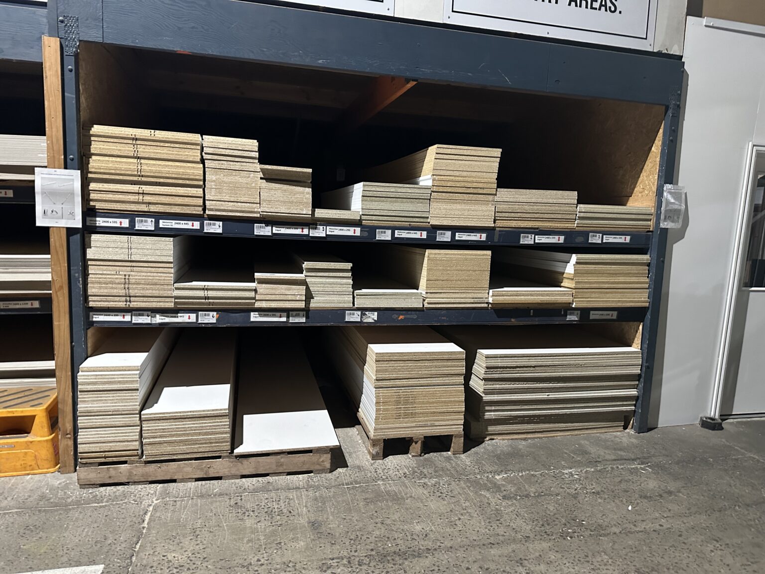 Melamine White Edged Board - 16mm Various Dimensions | Tile Importer Timber Merchant